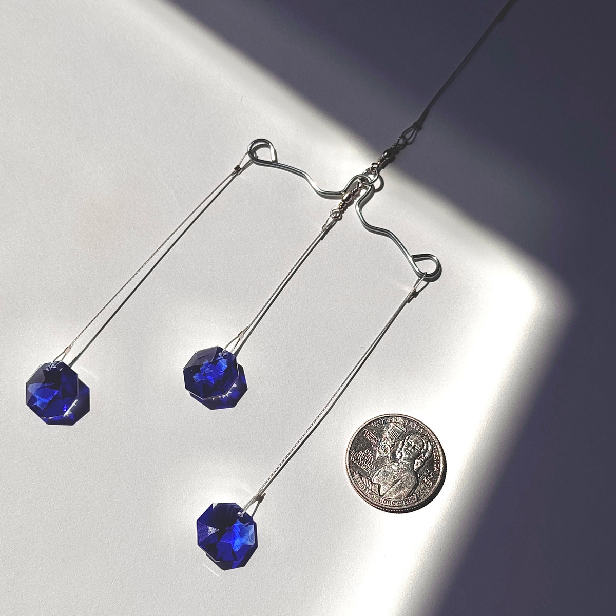 Mini Mobile Blue Swarovski Octagon 15ml Contemporary Triplett – Crystal ...