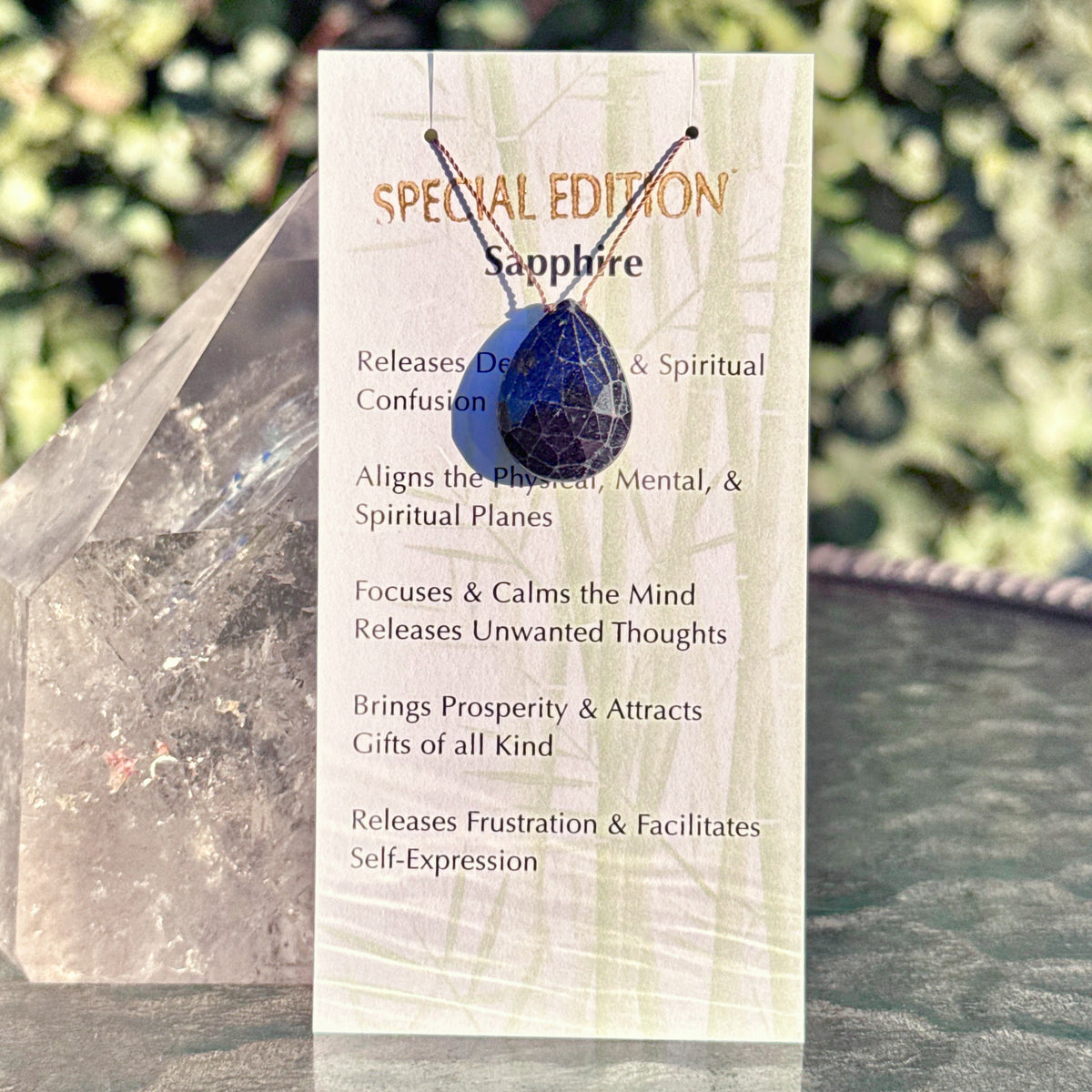 Sapphire Drop Bead Special Edition 16" – Crystal Works Austin